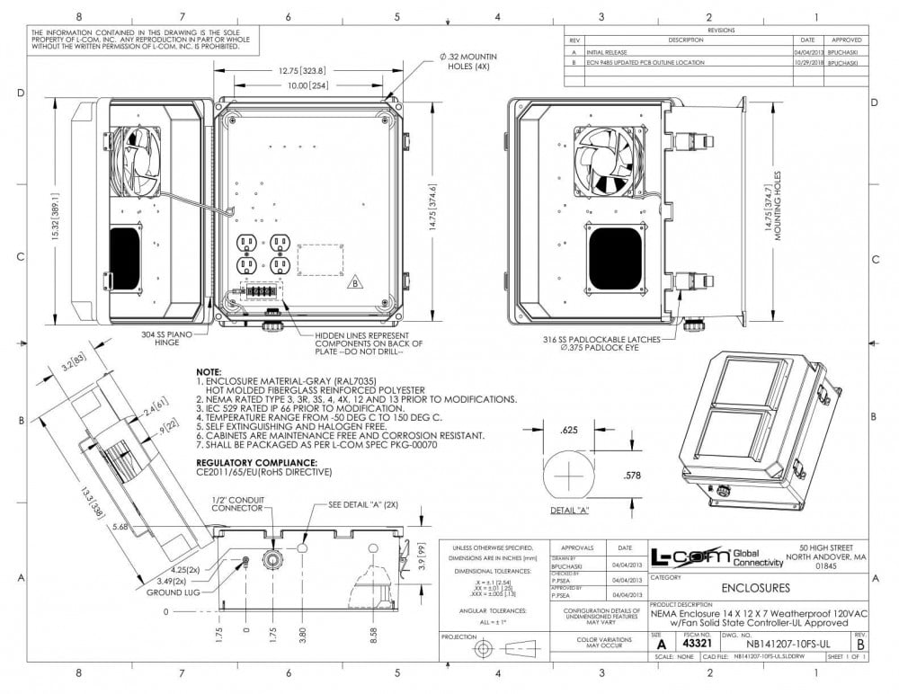 NB141207-10FS-UL technical document preview