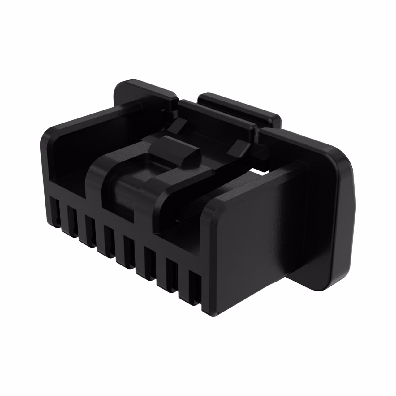 1.00mm Pitch, Rely-On Receptacle Crimp Housing, Single Row, Inner Positive Lock, 8 Circuits, Black for sale