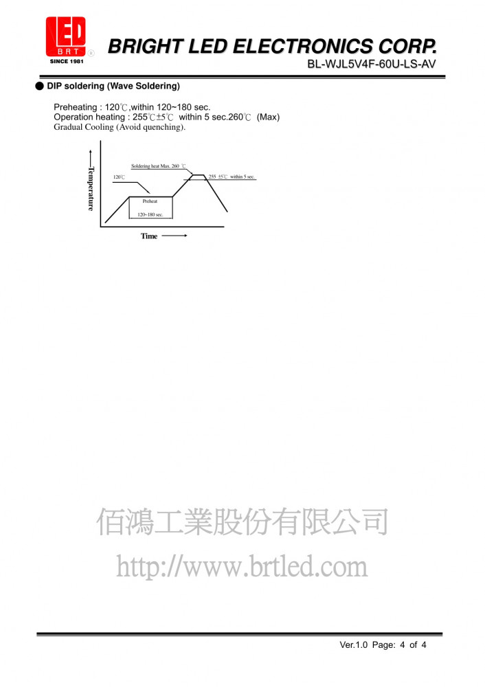 BL-WJL5V4F-60U-LS-AV datasheet page 4
