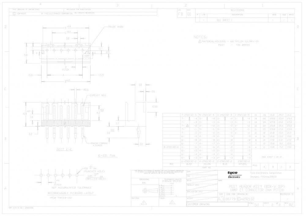 TE Connectivity 292132 drawing page 2