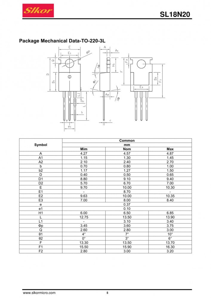 SL18N20 datasheet page 5