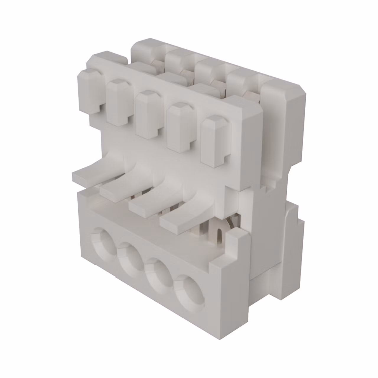 Appli-Mate RAST 2.5 Female Connector, 2.50mm Pitch, 4 Circuits, All Position Keys, Open Endwalls for sale