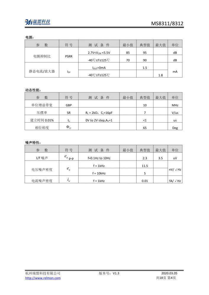 MS8311 datasheet page 4