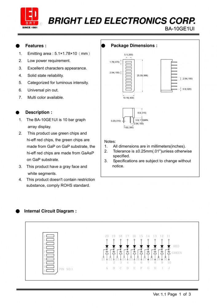 BA-10GE1UI datasheet page 1
