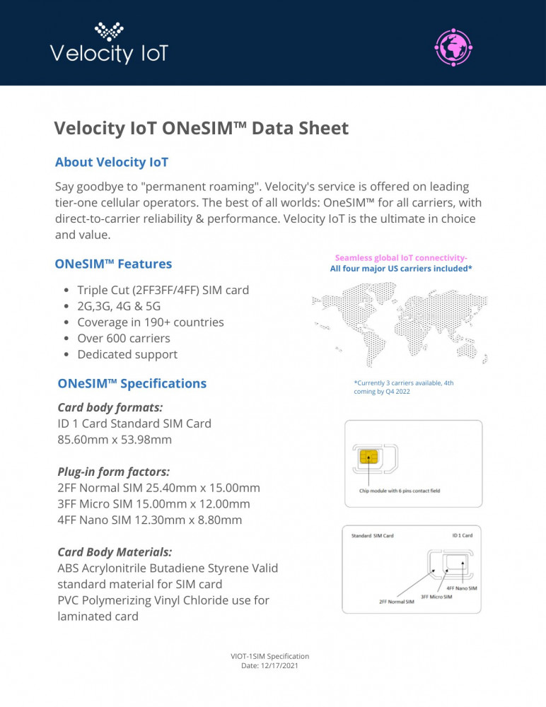 VIOT-1SIM technical document image, page 1