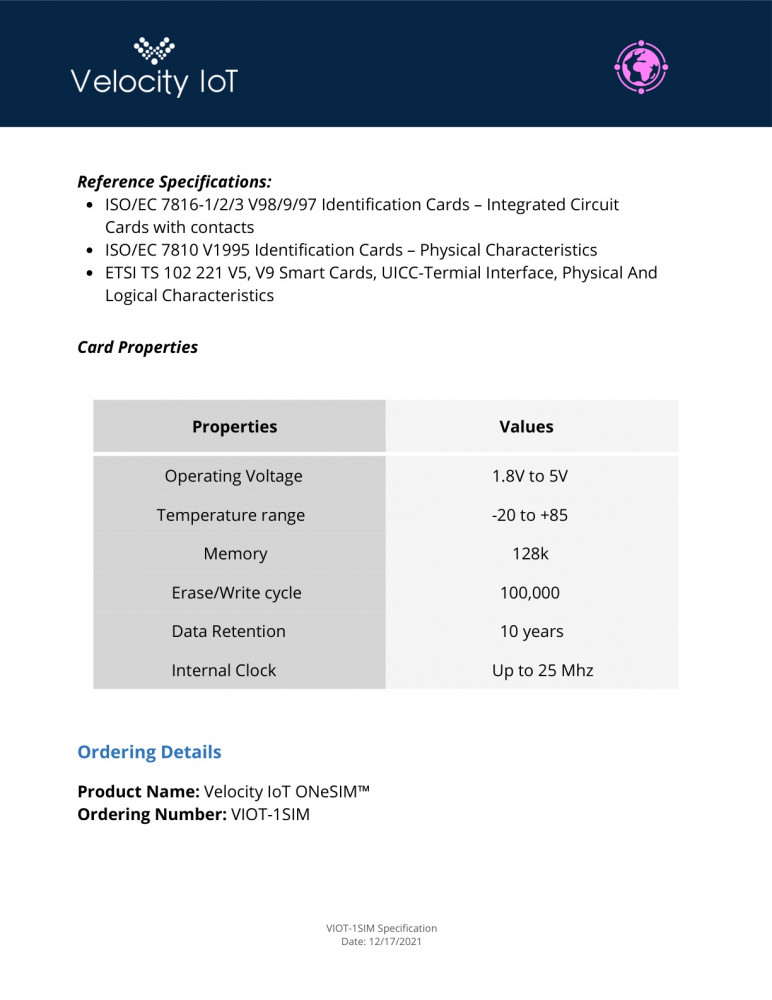 VIOT-1SIM technical document image, page 2