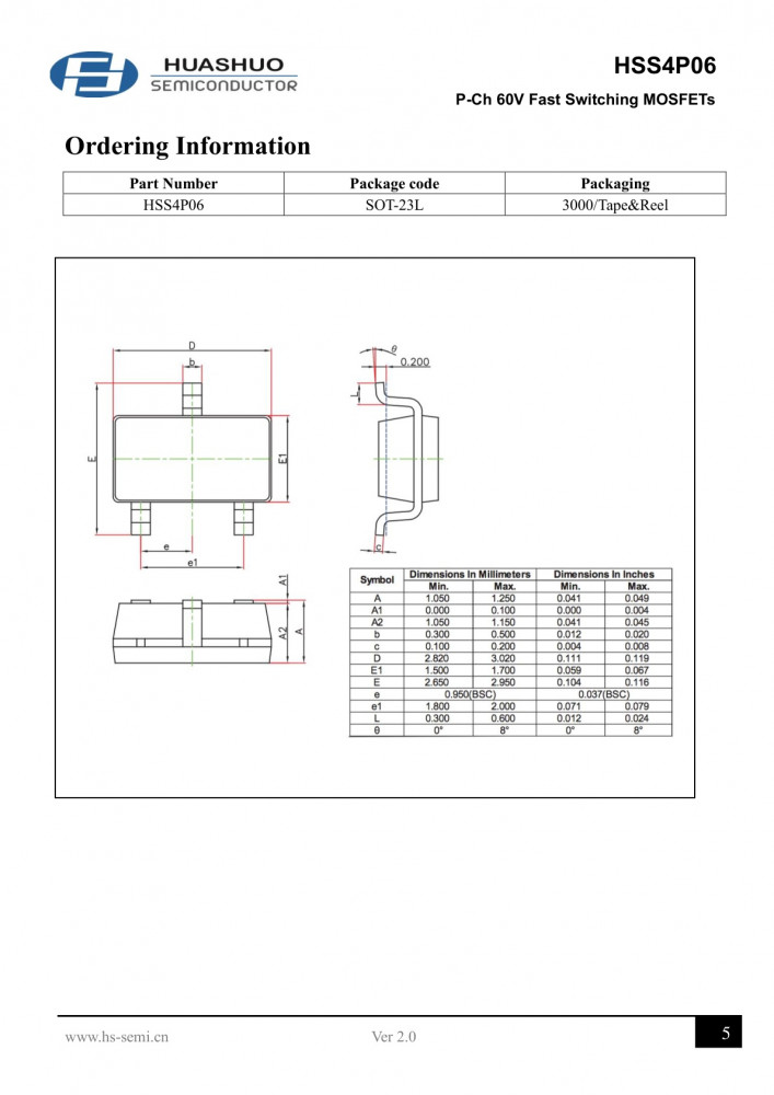 HSS4P06 datasheet page 5