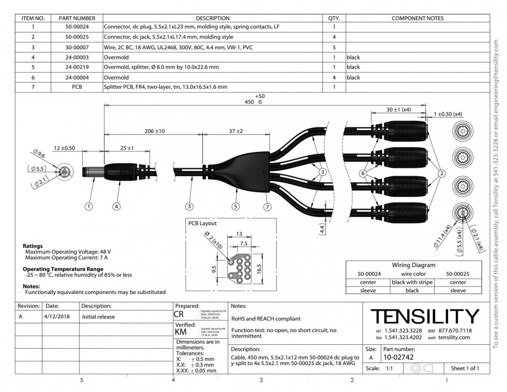 Tensility International 10-02742 product drawing