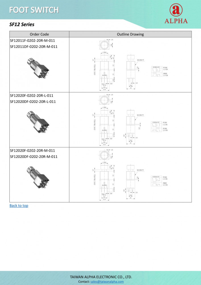 SF12 Series technical document page 4