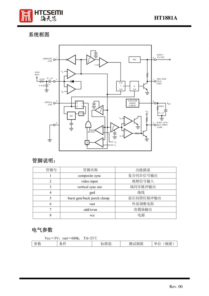 HT1881ARZ datasheet page 2