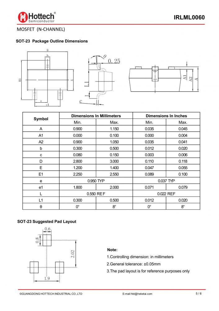 IRLML0060 datasheet page 5