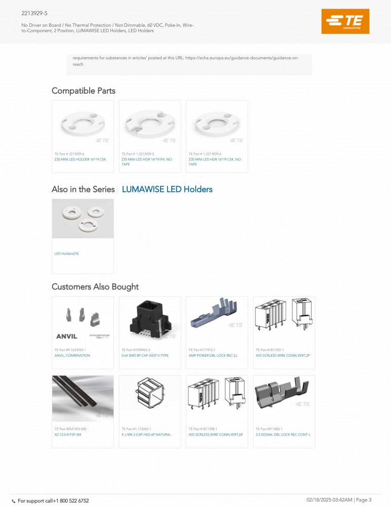 TE Connectivity 2213929-5 technical document page 3