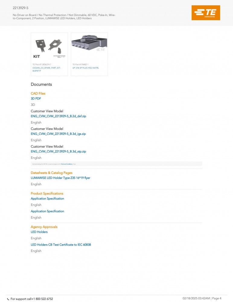 TE Connectivity 2213929-5 technical document page 4