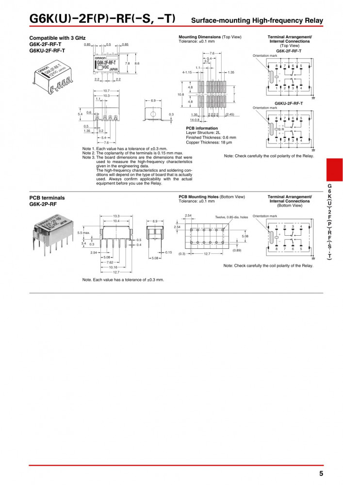 G6K high-frequency relay document page 5