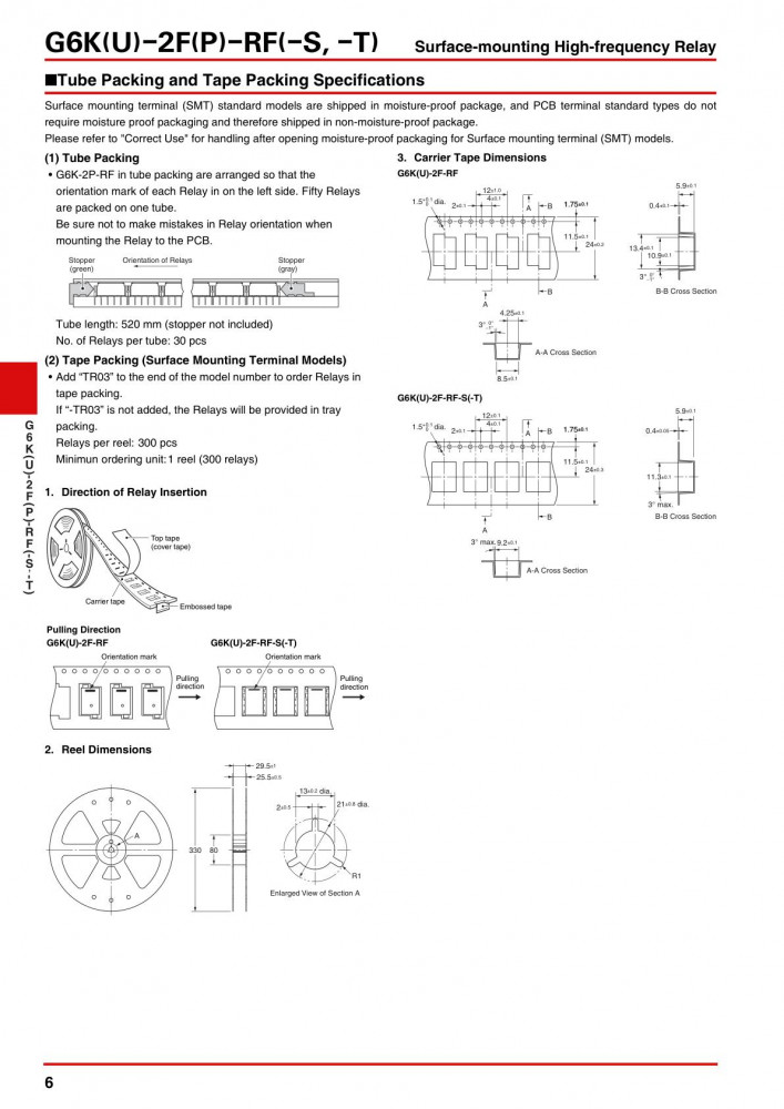 G6K high-frequency relay document page 6