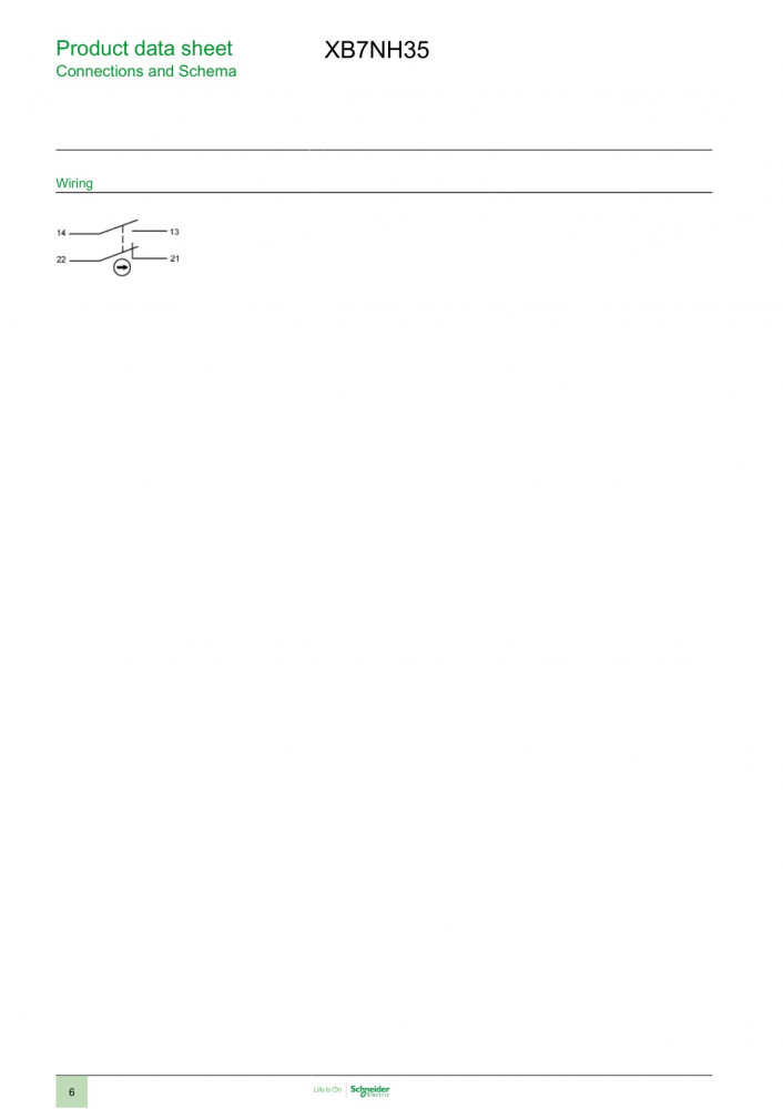 XB7NH35 technical document page 6