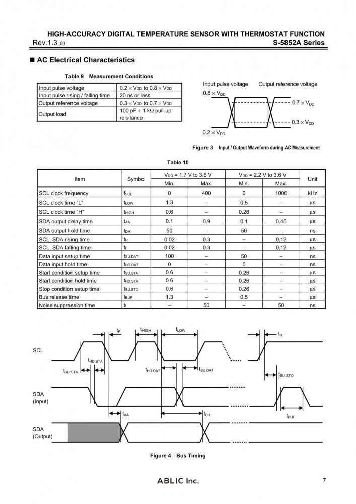 S-5852A datasheet page 7