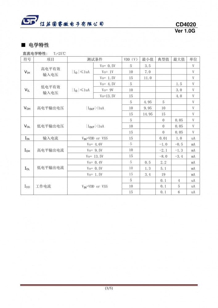 CD4020S technical document page 3
