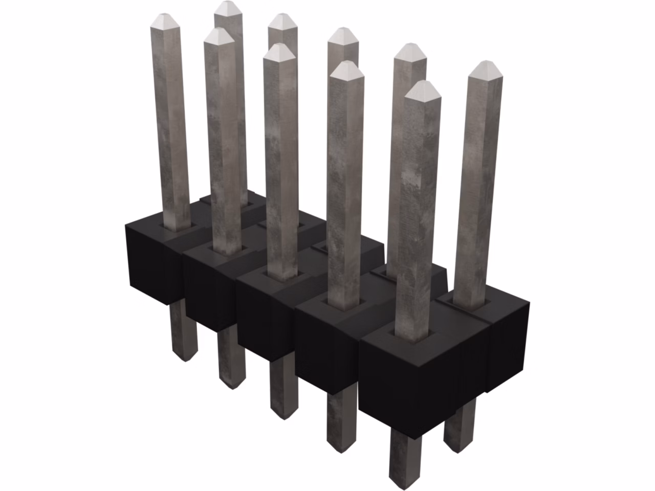 C-Grid Header, 2.54mm Pitch, Through Hole, Dual Row, Vertical, 10 Circuits, 2.54µm Tin (Sn) Plating, Tray Packaging, Lead-Free for sale