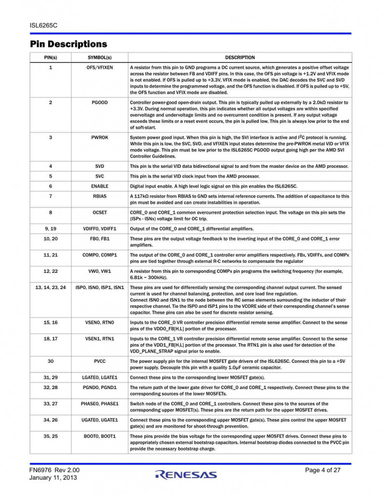 ISL6265C datasheet page 4