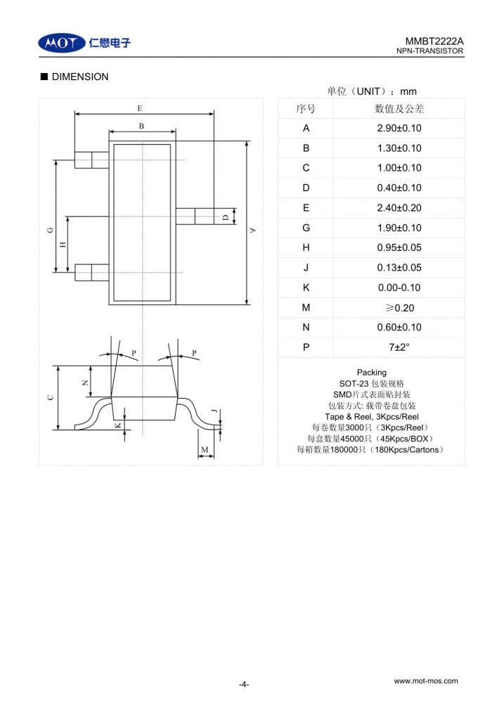2222A/1P datasheet page 4