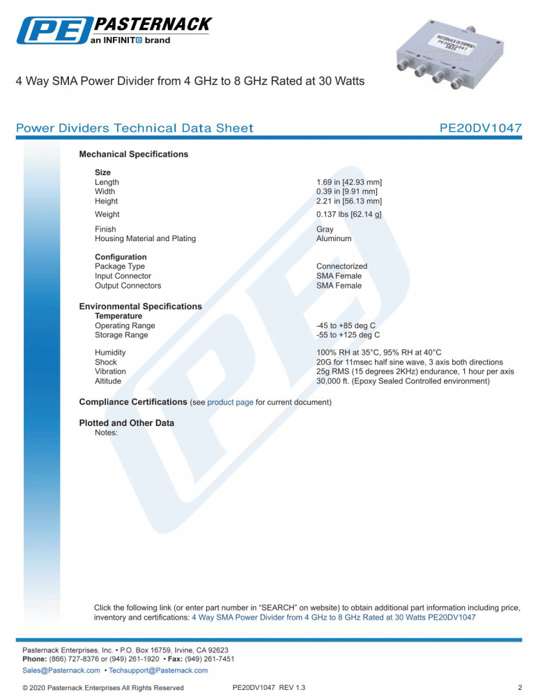 PE20DV1047 datasheet page 2