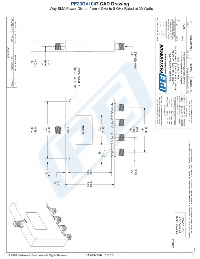 PE20DV1047 datasheet page 5