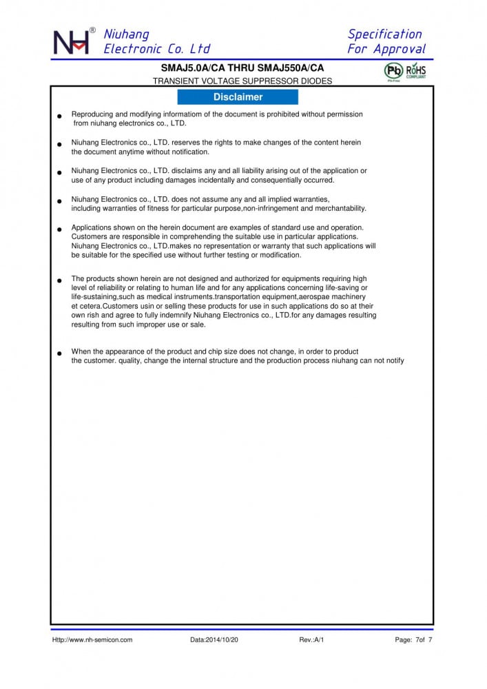 SMAJ36A datasheet page 7