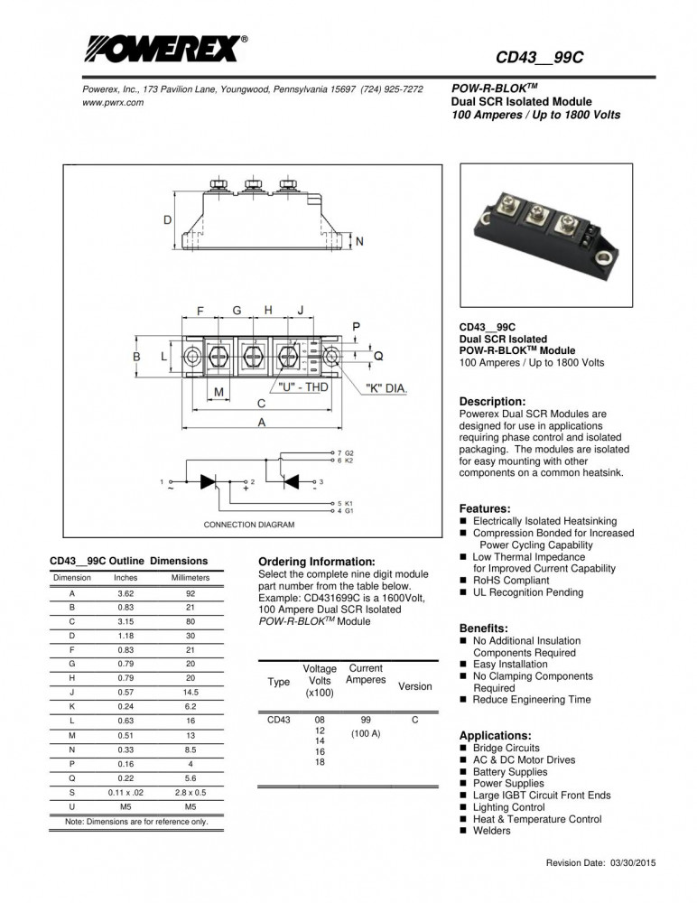 CD431899C datasheet page 1