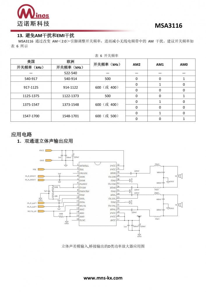 MSA3116D2 datasheet page 10