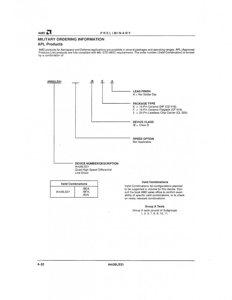 AM26LS31SC technical document page 6
