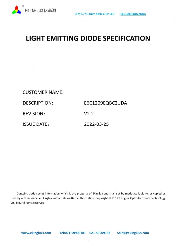 E6C1209SEQBC2UDA datasheet page 1