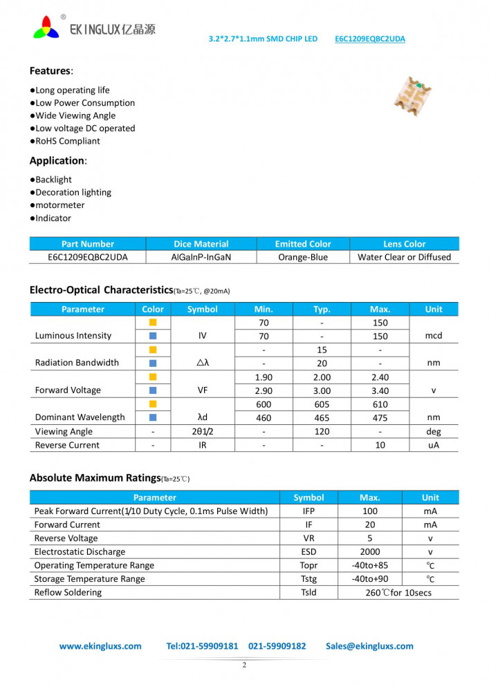 E6C1209SEQBC2UDA datasheet page 2