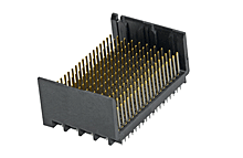 Impact 100 Ohm 6 Pair Vertical Backplane Header, Unguided, Open Endwall,  10 Columns, 180 Circuits, Pin Length 4.50mm, Plated Through Hole Dimension 0.46mm, Lead-Free