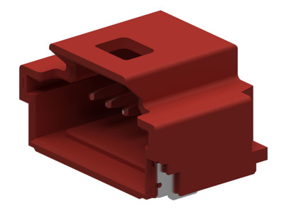 1.00mm Pitch, Pico-Clasp PCB Header, Single Row, Right-Angle, Surface Mount, Tin Plated, Inner Positive Lock, 11 Circuits, Red for sale