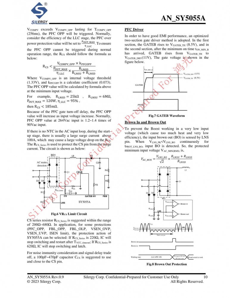 SY5055A datasheet page 10
