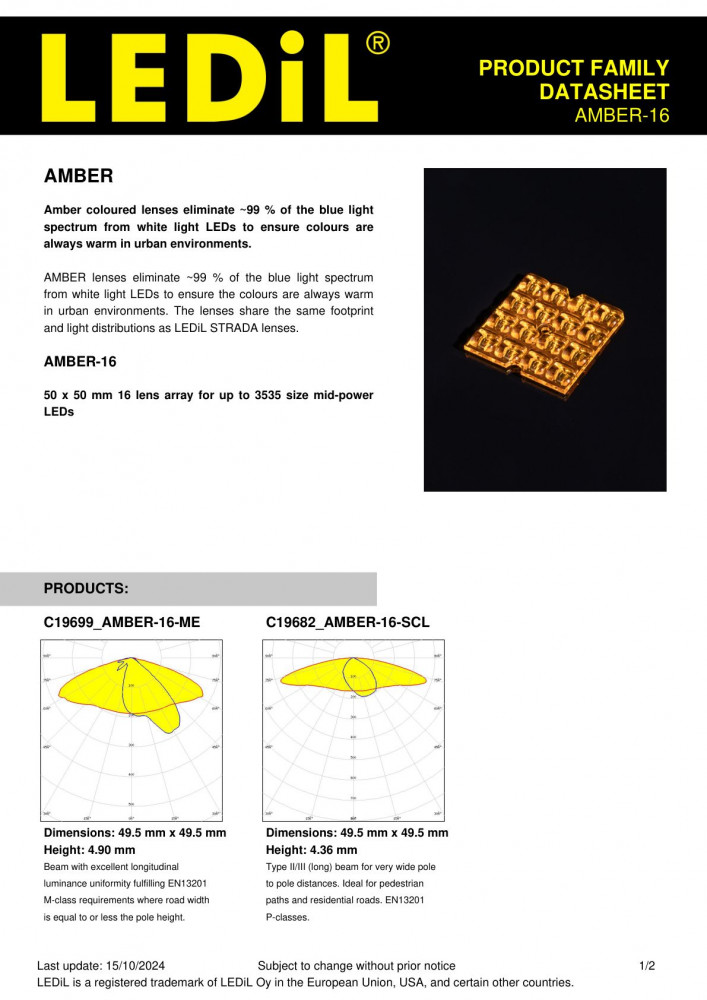 AMBER-16-SCL technical document image, page 1
