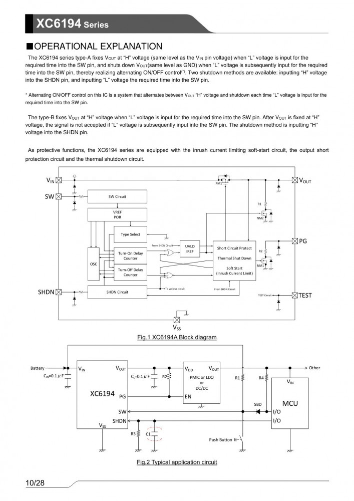 XC6194 datasheet page 10