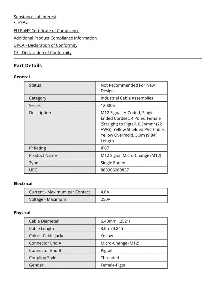 MOLEX 1200062040 product drawing page 2