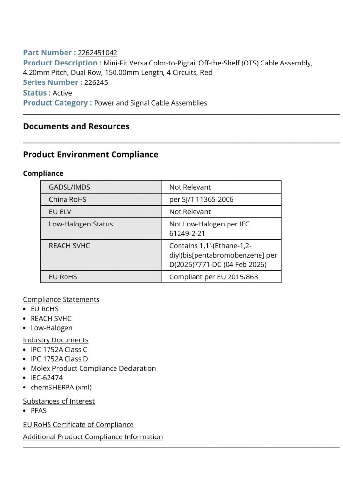 Product document page 1