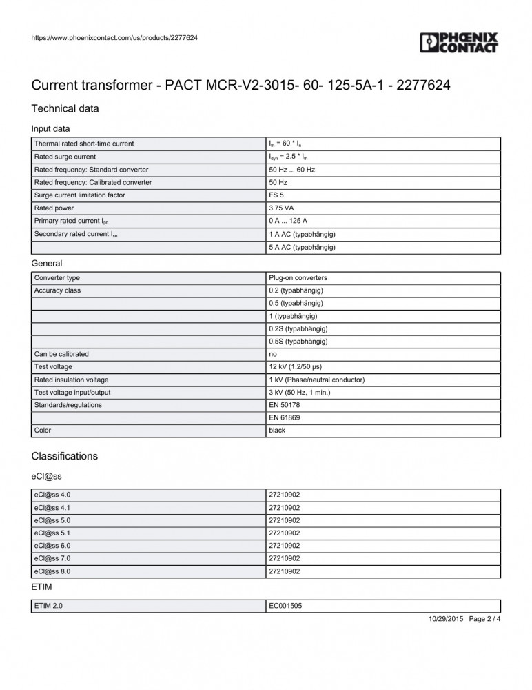 Phoenix Contact 2277624 product document page 2