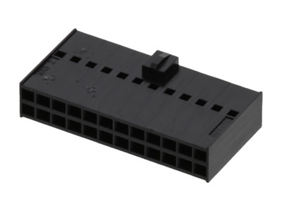 2.54mm Pitch C-Grid III Crimp Housing Dual Row, 24 Circuits, Black for sale