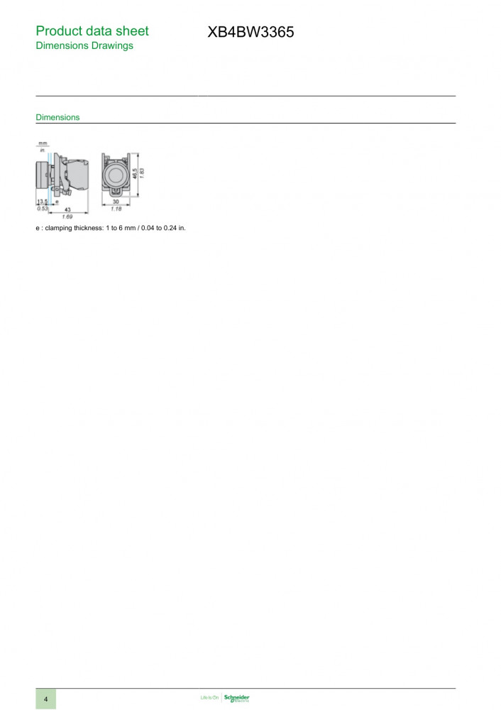 XB4BW3365 technical document page 4