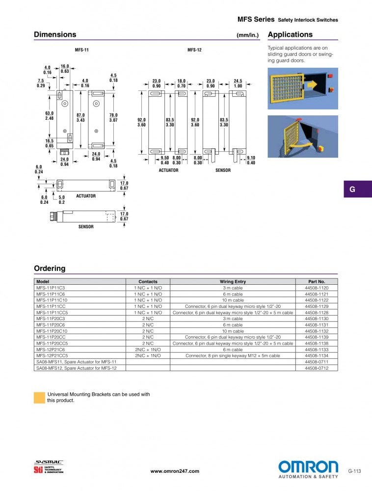 MFS-12P21CC5 datasheet page 3