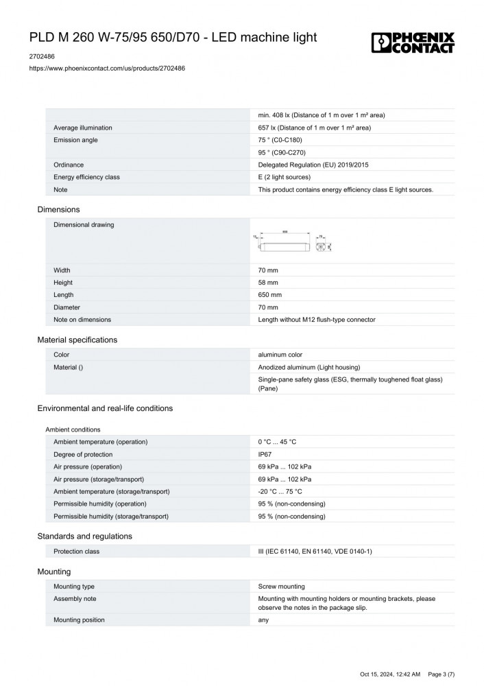 Phoenix Contact 2702486 technical document page 3