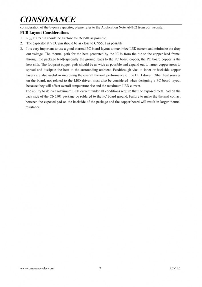 CN5501 datasheet page 7