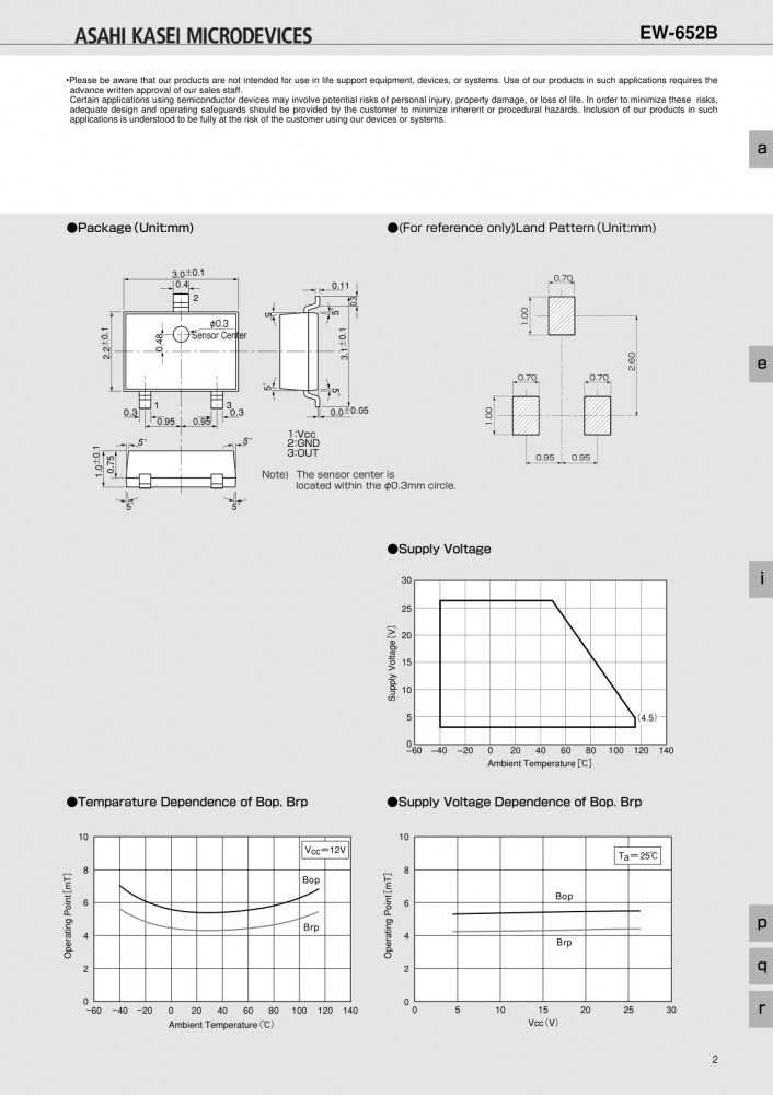 EW-652B technical document page 2