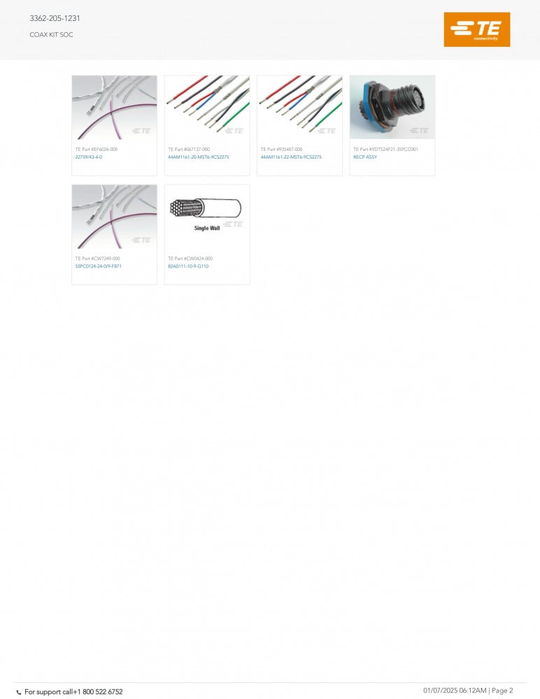 3362-205-1231 technical document page 2