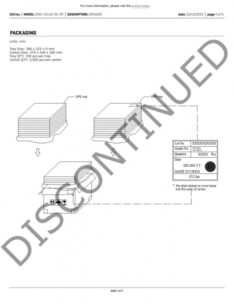 CMS-15118-25-SP datasheet page 4
