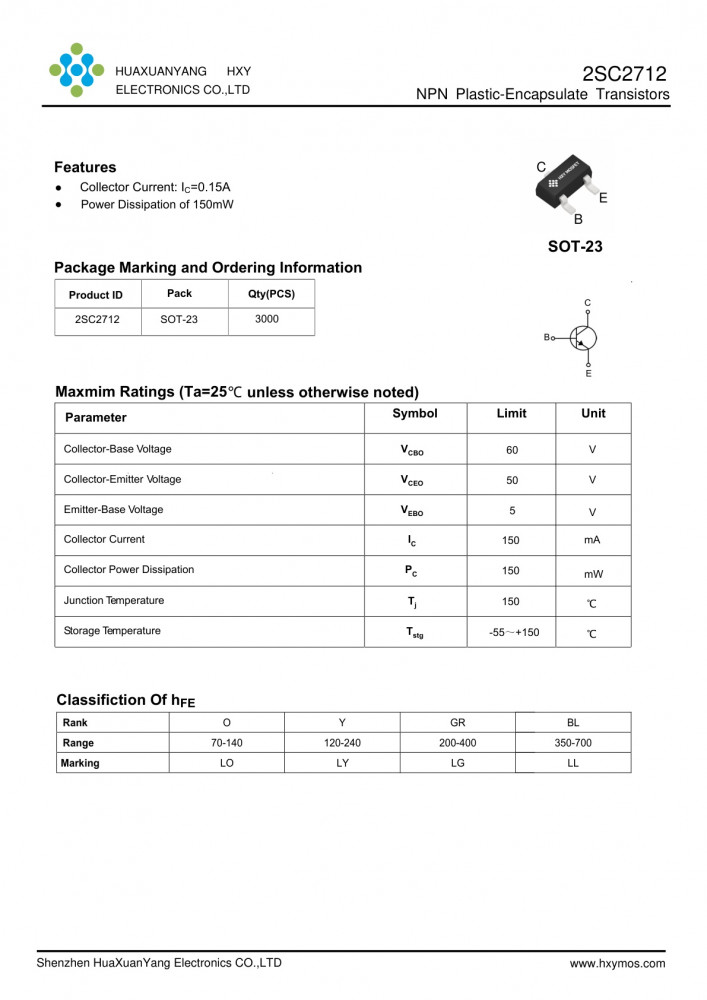 2SC2712 datasheet page 1